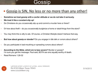 Guarding Against Gossip | PPTX