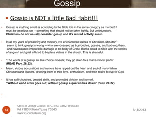 Guarding Against Gossip | PPT
