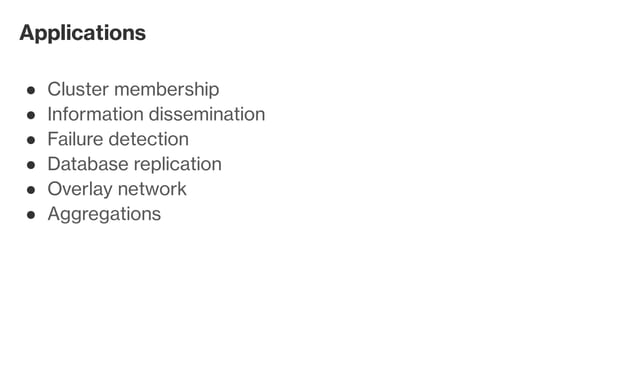 Grokking Techtalk 39 Gossip Protocol And Applications Pdf Computer Networking Computing