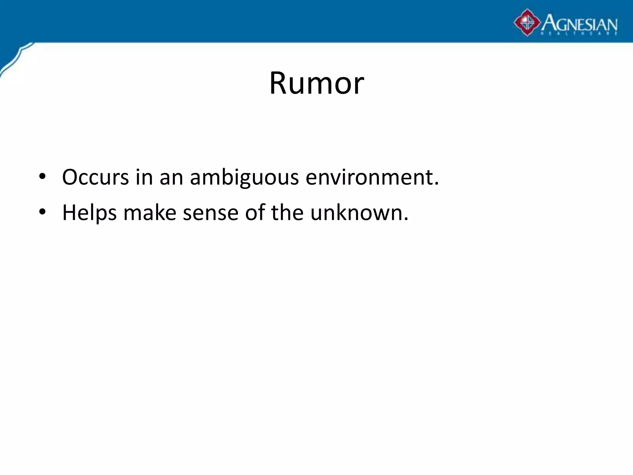 Gossip & Rumor In the Workplace | PPTX