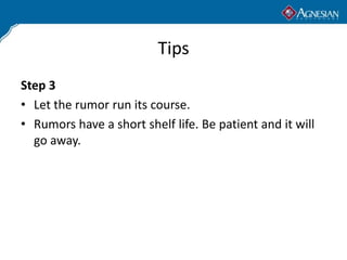 Gossip & Rumor In the Workplace | PPTX