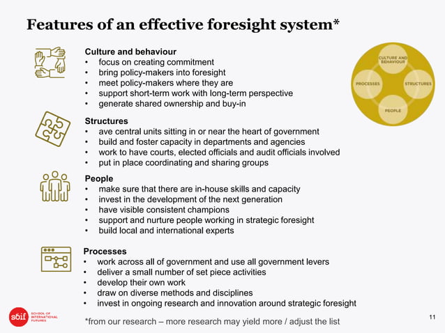 How to build foresight into policy making | PPTX | Environment | Science