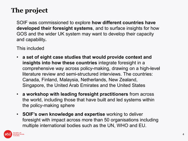 How to build foresight into policy making | PPTX | Environment | Science