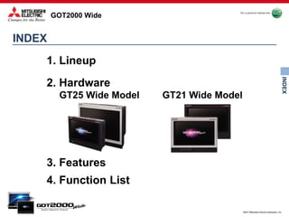 GOT2000 Wide Screen HMI Specifications | PPTX