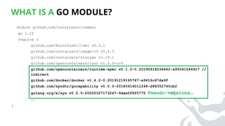 Understanding pseudoversion- GolangDC | PPT