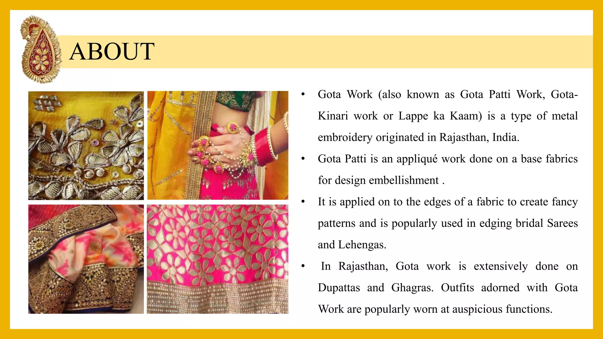 Presentation On “Gota Patti” | PPTX