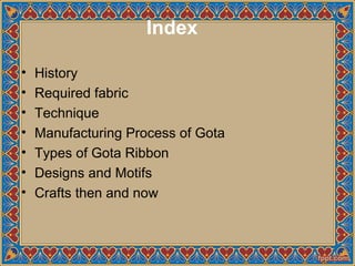 Gota work | PPT