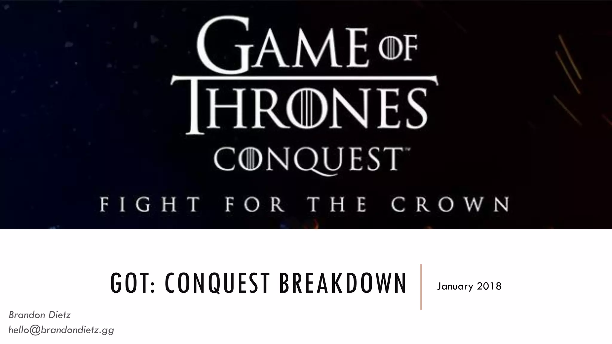 Game of Thrones: Conquest - Tear Down | PPT