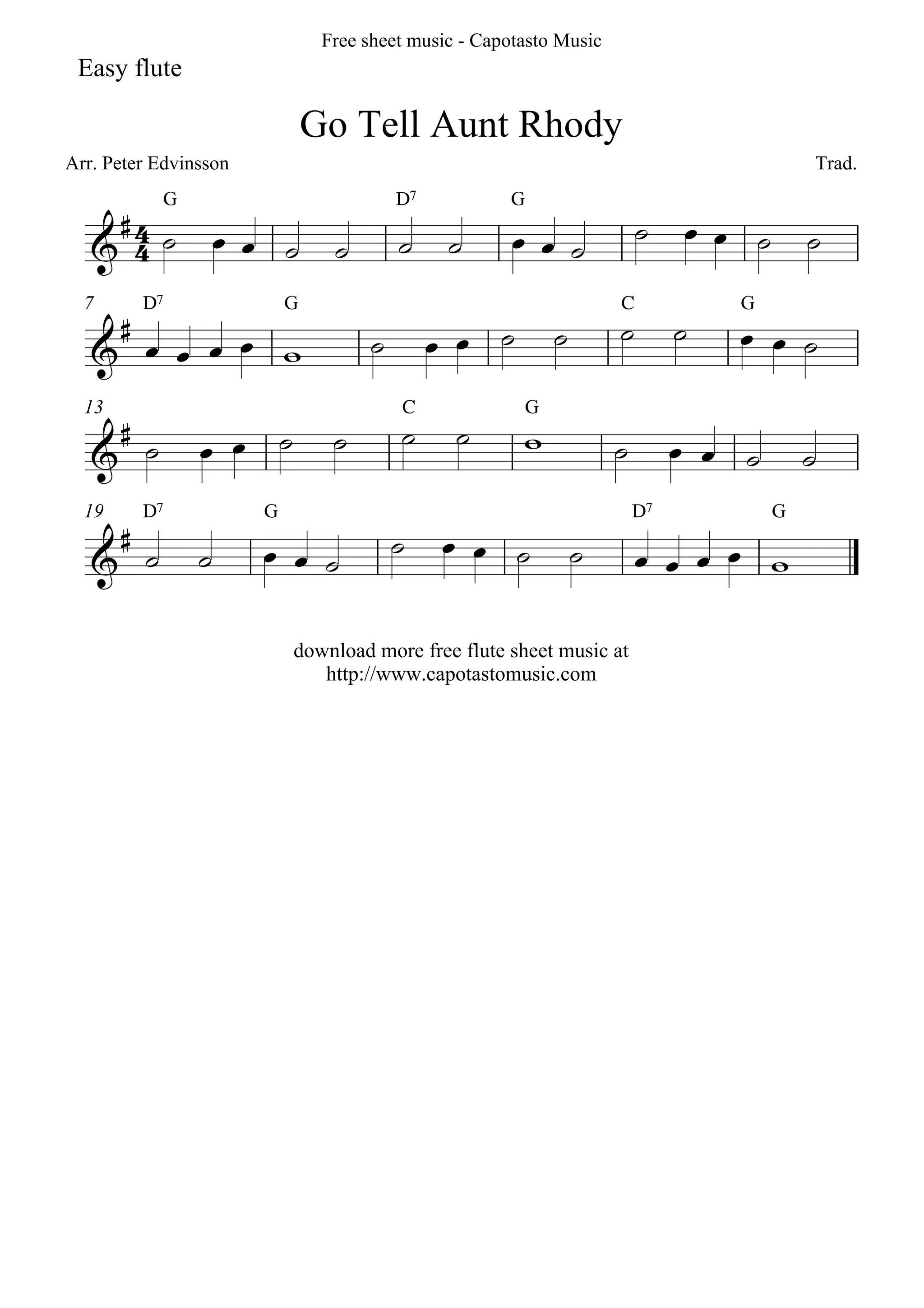 Go tell aunt_rhody_flute | PDF