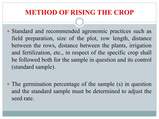 Grow out test | PPTX | Agriculture | Industries
