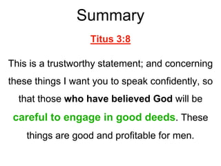 Got Good Works ? | PPTX