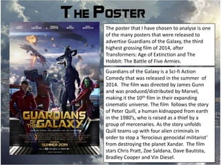 Guardians of the Galaxy Poster Analysis | PPTX