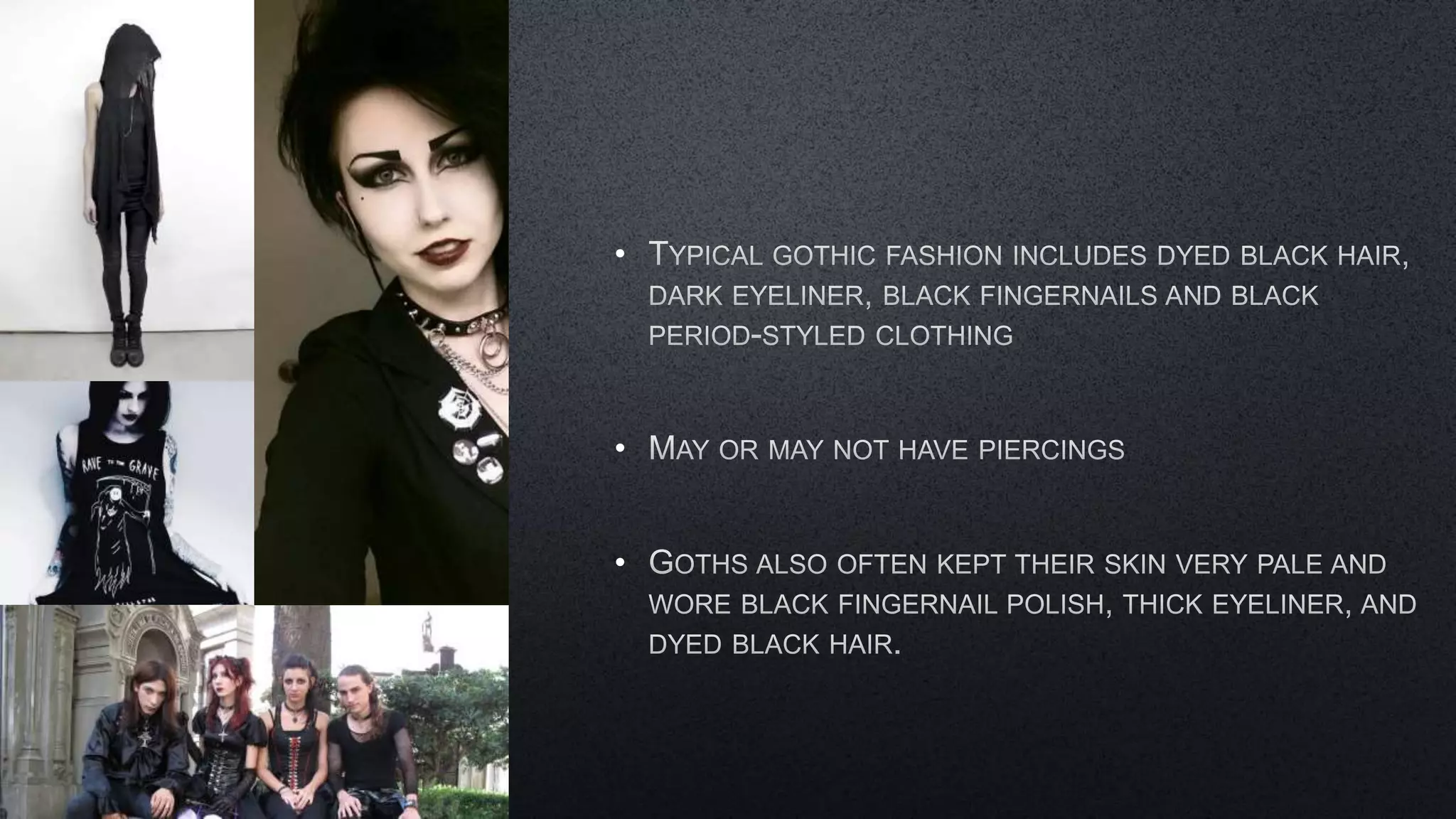 Fashion Subcultures-Goth | PPTX