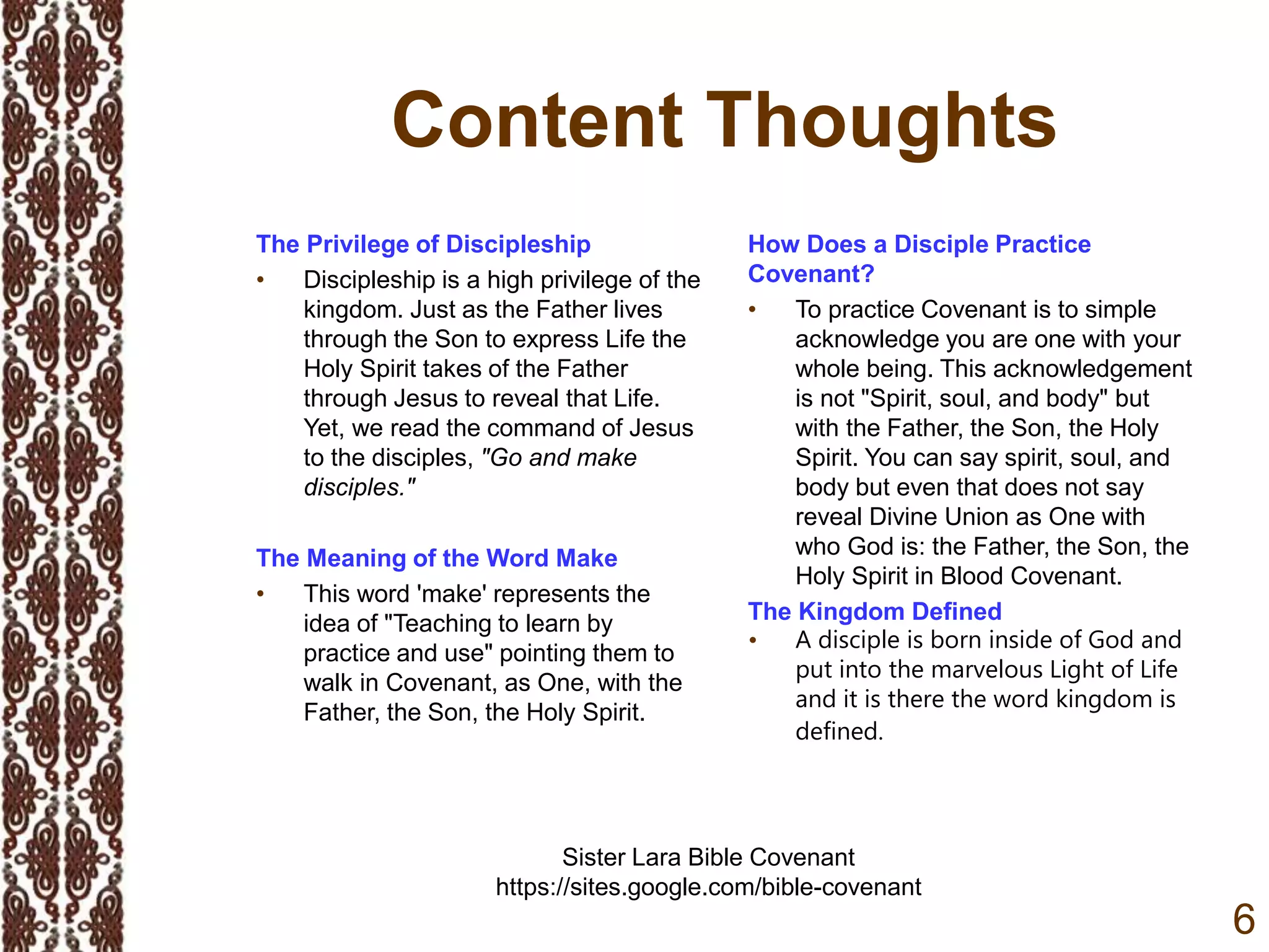 Go Therefore Make Disciples of Covenant The Words of Jesus to Disciples ...