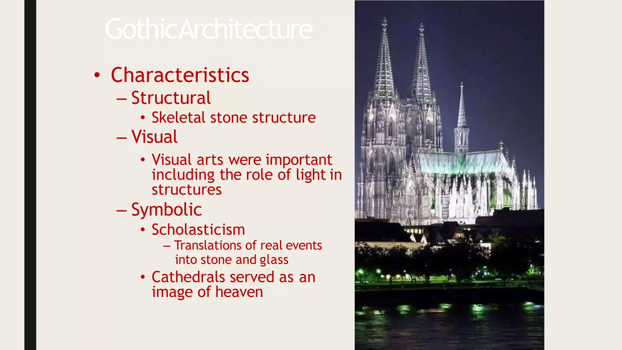 Characteristics of Gothic Architecture | PPTX