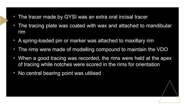 Gothic Arch Tracing classification and procedure | PPTX