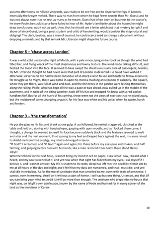 Gothic coursework task jekyll | DOC