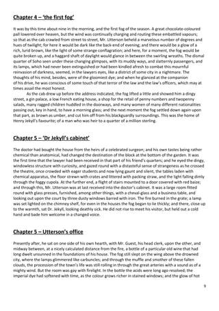 Gothic coursework task jekyll | DOC