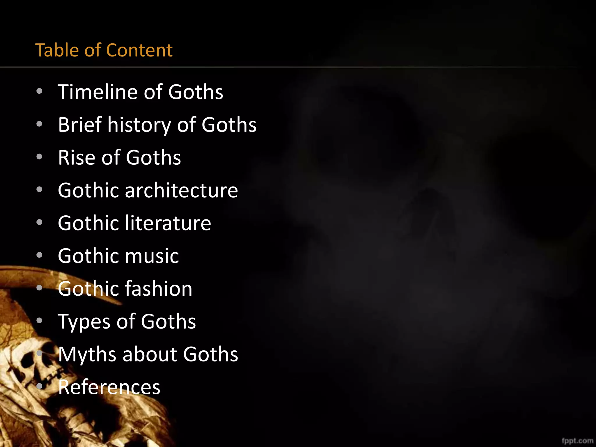 Gothic Subculture by Rahul Thareja | PPTX