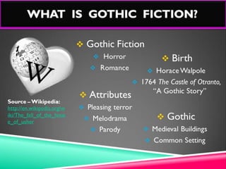 Gothic Fiction - Lulu | PPTX