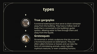 gothic gargoyles in gothic architecture | PPTX