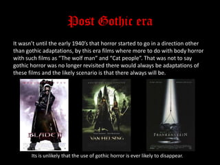 Gothic horror | PPTX