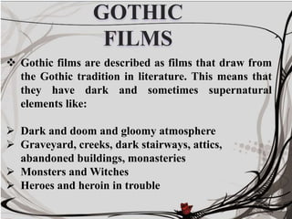 Gothic influence on modern culture | PPT