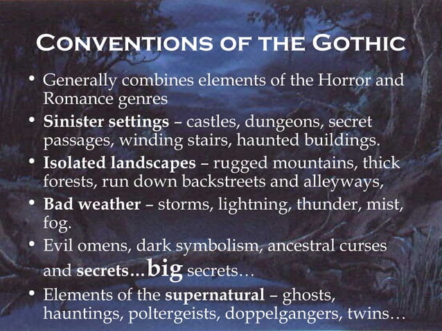 Gothic literature introduction | PPT | Fiction | Books and Literature