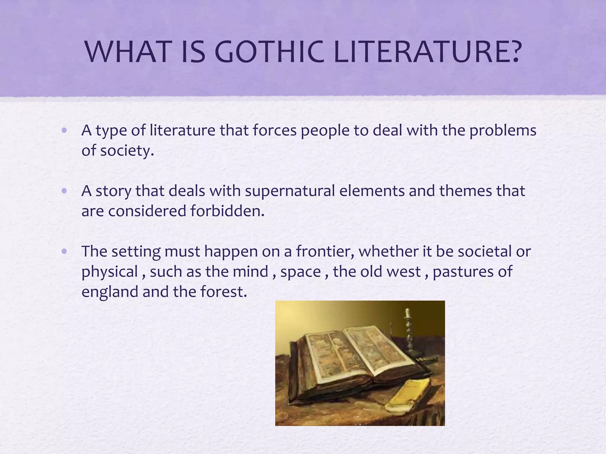 Gothic literature | PPT