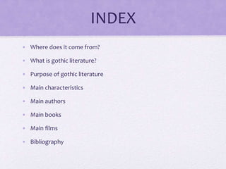 Gothic literature | PPT