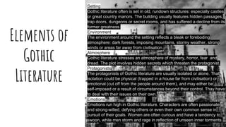 Gothic literature by Trinidad Porretti. (Final Paper) | PDF ...