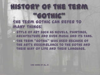 Gothic Literature by Myriam Miller | PPT