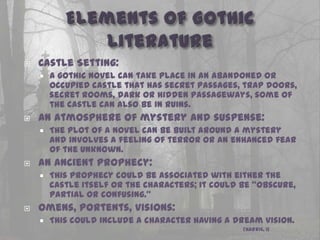 Gothic Literature by Myriam Miller | PPTX