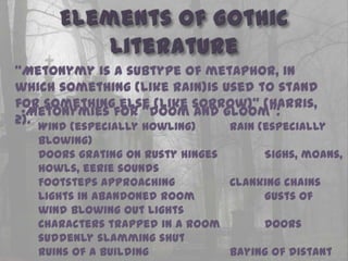 Gothic Literature by Myriam Miller | PPT