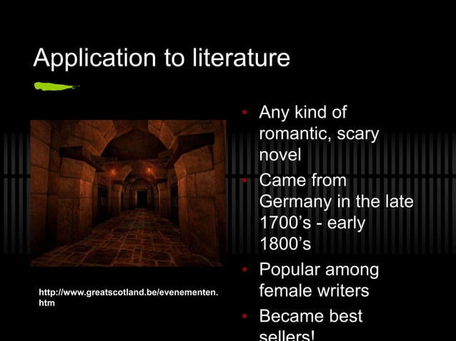 GothicLiterature Powerpoint (1).ppt | Fiction | Books and Literature