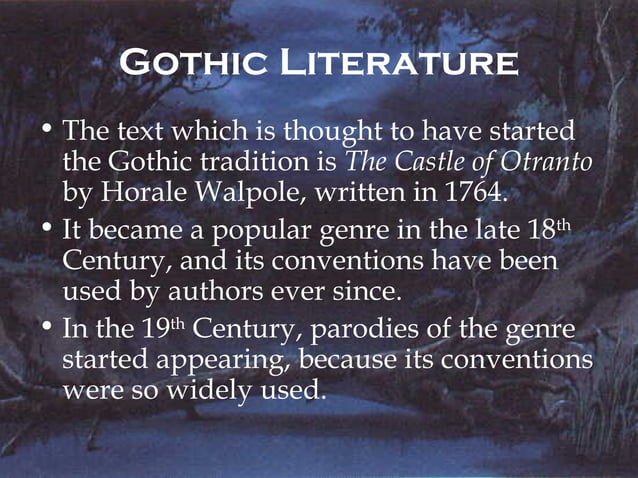 Gothic literature pp | PPT