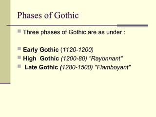 Gothic Phases.............................. | PPT