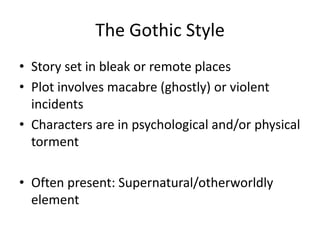 Gothic, Poe | PPTX