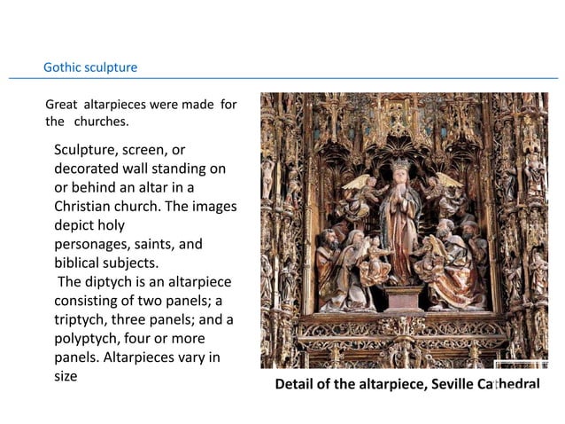 Gothic sculpture and painting | PPTX | Painting | Arts and Crafts