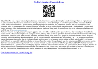 Gothic Short Stories | PDF