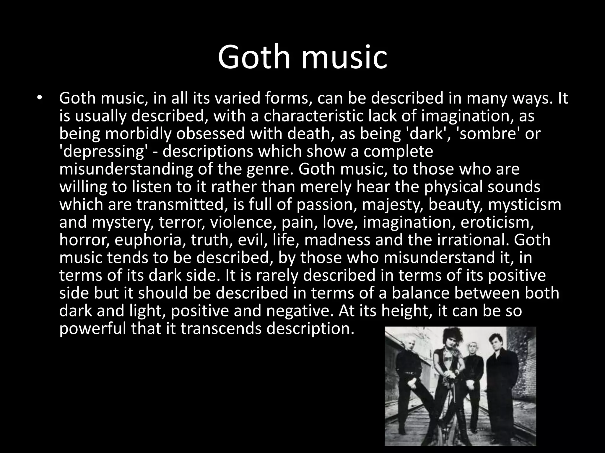 Goth subculture | PPTX