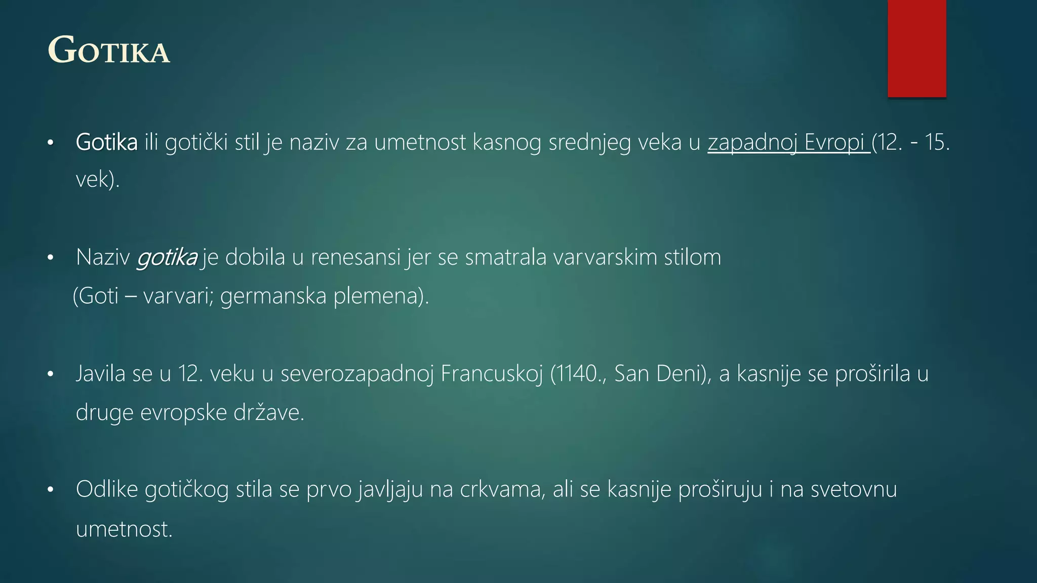 Gotika | PPT