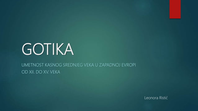 Gotika | PPT