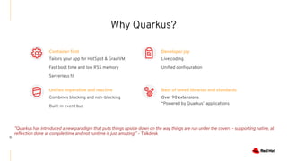 Reactive Amsterdam - Maxim Burgerhout - Quarkus Intro | PDF