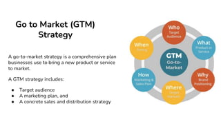 Go to Market Strategy (GTM) | PPTX