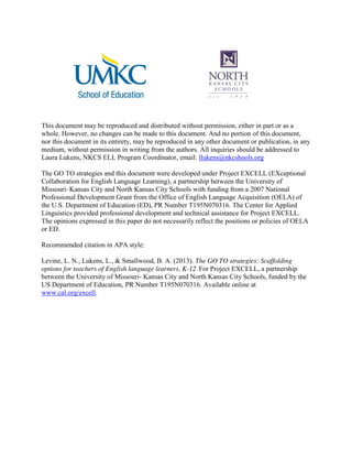 Elementary Esol Codes And Strategies