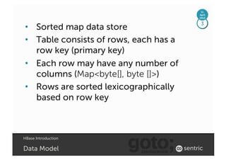 Apache HBase: Introduction to a column-oriented data store | PPT