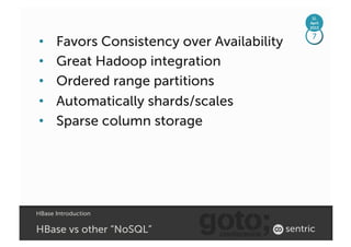 Apache HBase: Introduction to a column-oriented data store | PPT