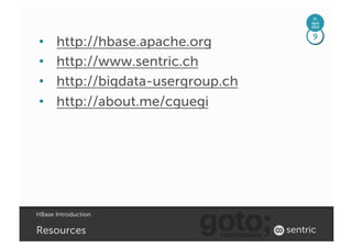 Apache HBase: Introduction to a column-oriented data store | PPT