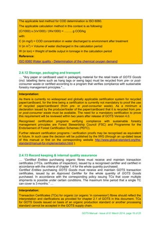 Gots manual 01-march2014 | PDF